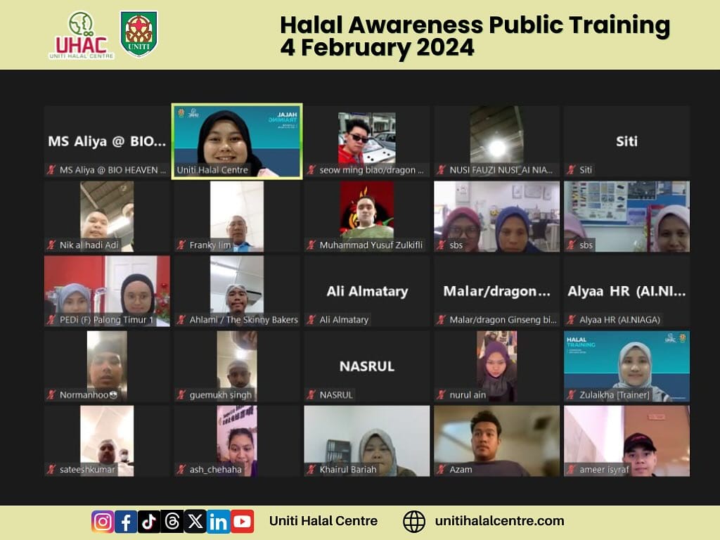Halal Competency Training - Uniti Halal Centre (UHAC)